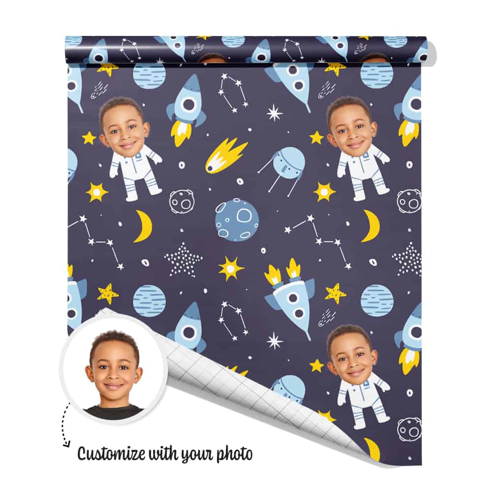 Create Your Own Space Cadet Wrapping Paper